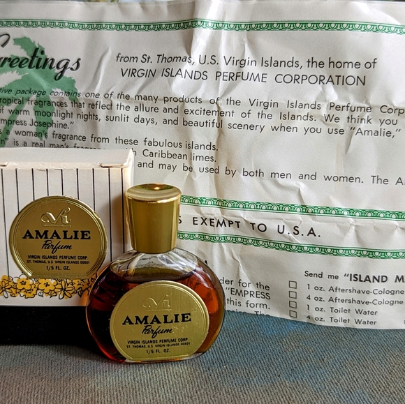 Amalie | Other | Vintage Perfume Amalie Virgin Islands | Poshmark